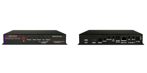 Contemporary Research QIP-DVX IPTV Decoder/Controller with Incorporated Display Control ...