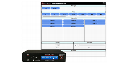 Contemporary Research ICE-HE-DXL RF over Coax Display Control Center ...