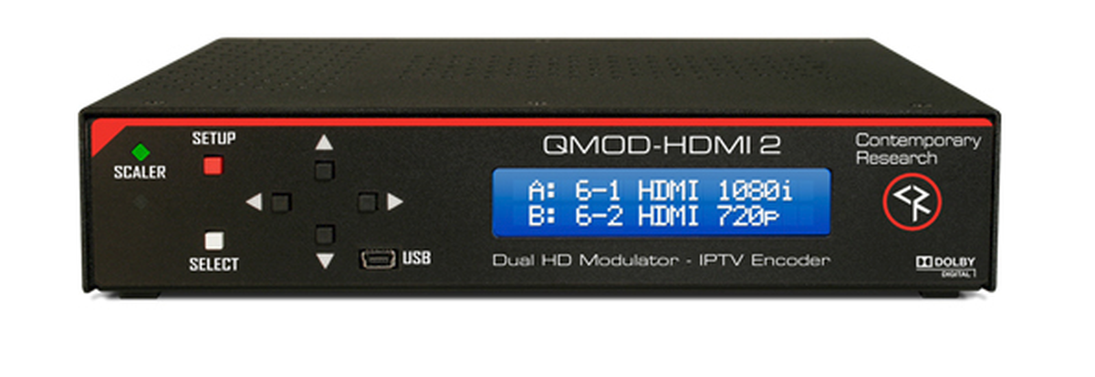Contemporary Research QMOD-HDMI 2 Dual Channel HDMI HDTV Modulator ...