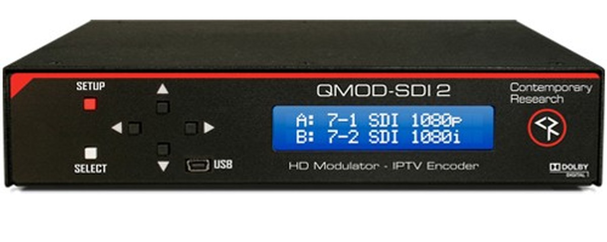 Contemporary Research QMOD-SDI 2 Dual Channel HD-SDI Modulator & IPTV ...