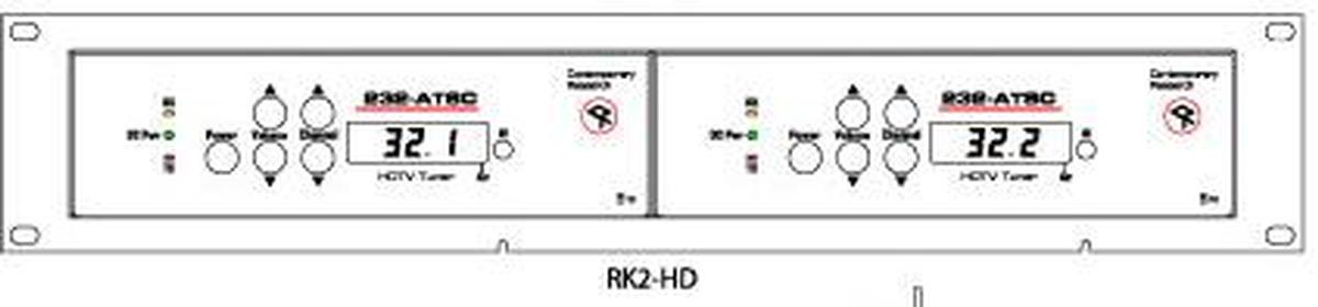 Contemporary Research RK2-HD Dual Rack Kit for HD Tuners - Contemporary Ace